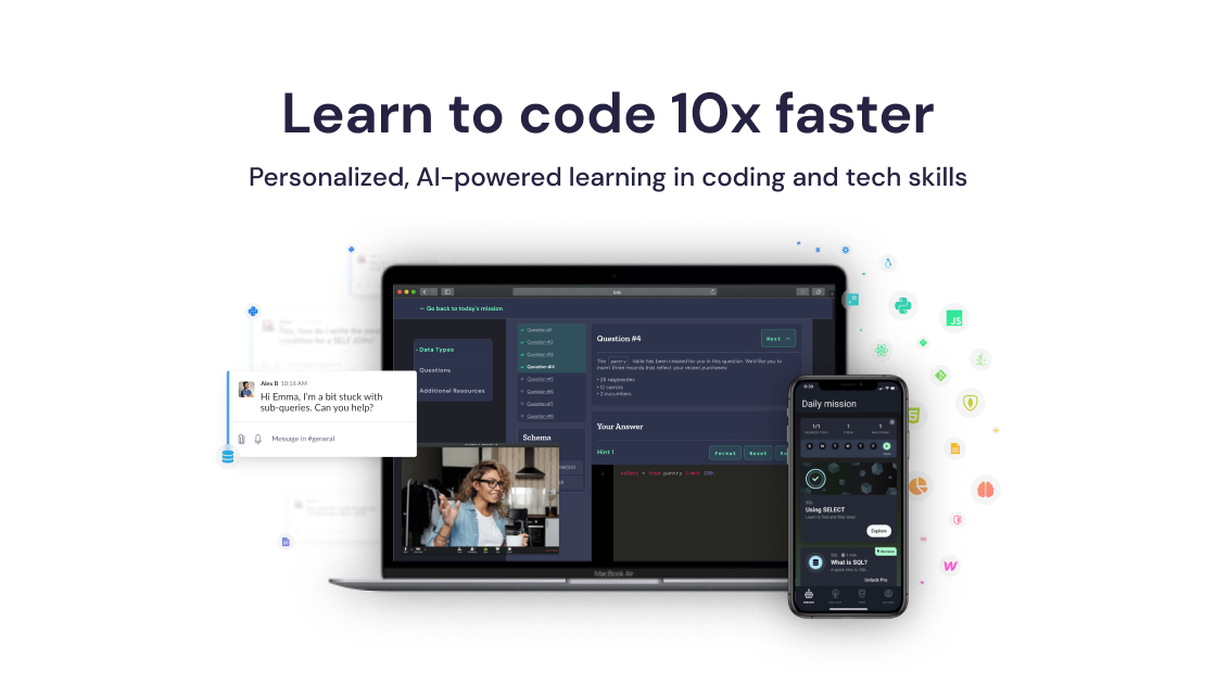 Enki | Learn 10x faster: coding, no-code, data